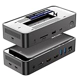 ・ブランド:WAVLINK・製造元:WAVLINK・【13in1多機能ドッキングステーション】 USB-Cケーブル1本でノートPCの接続性を大幅拡張。HDMI×2、DisplayPort、10Gbps USB-C/Aポート、SD/TFカード...
