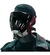 Amazon.com: Yzpacc Punk Mask LED Half Face Halloween Light Up Scary ...