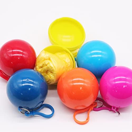 MEIYIDAY Waterproof Ponchos Adults,6 pcs Disposable Emergency Rain ...