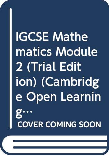 Amazon.com: IGCSE Mathematics Module 2 (Trial Edition) (Cambridge Open ...