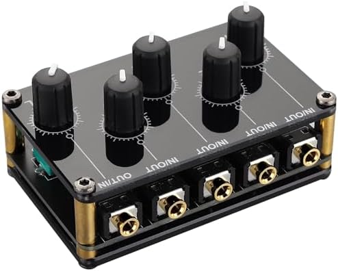 Amazon.com: PROZOR 3.5mm Audio Mixer, 4 Channel Mini Passive Stereo ...