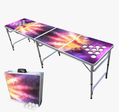 Snapklik.com : PartyPong 8-Foot Folding Beer Pong Table w/Cup Holes
