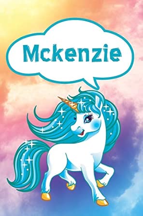 Amazon.com: Mckenzie: Personalized Unicorn Handwriting Practice Paper ...