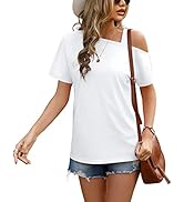 JINKESI Women's Long Sleeve Tunic Tops Casual Cold Shoulder Blouse ...