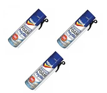 Poly cell Expanding Foam Poly filla 300ml Pack of 2 : Amazon.co.uk: DIY ...