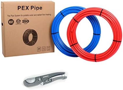 EFIELD 1/2-inch 2 x50 ft Pex-A Pipe, Blue & Red 100 ft Length for ...