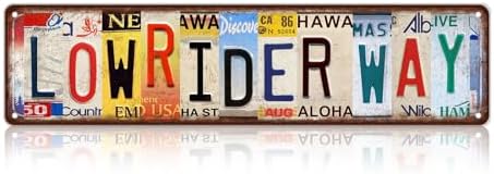 Amazon.com: Metal Signs Wall Decor Vintage Lowrider Parking Man Cave Indoor Shop Bar Poster Home ...