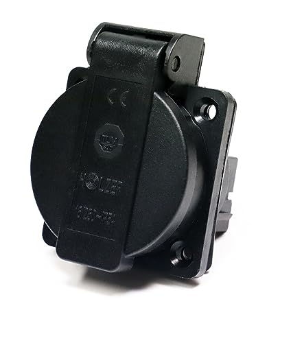 HOLZER Pack of 8 recessed sockets Schuko socket 16 A with IP54 ...