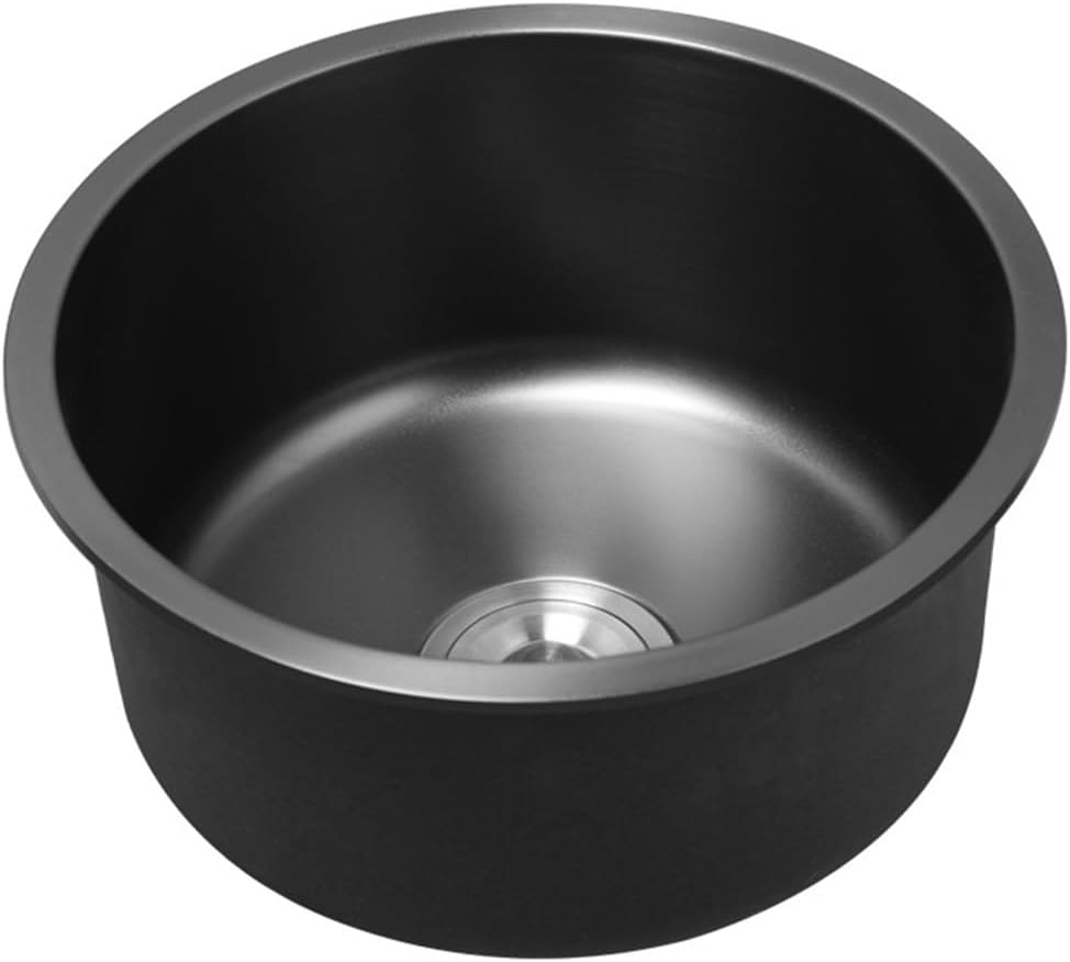 SFNIOKFG Kitchen Bar Mini Round Sink Small Size Stainless Steel Single ...