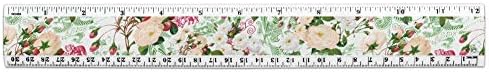 Amazon.com: Flowers and Buds Pattern 12 Inch Standard and Metric ...