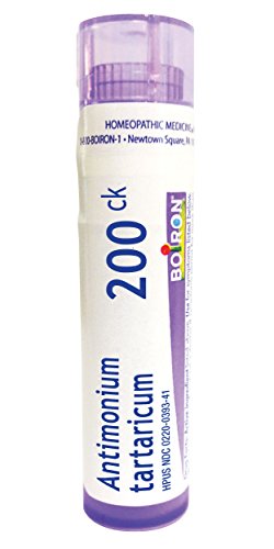Boiron Antimonium Tartaricum 200CK Homeopathic Medicine for Cough, 80 ...