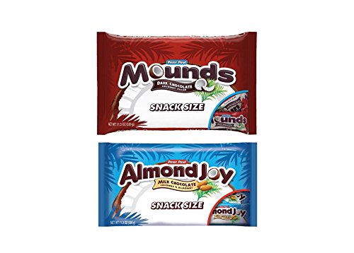 Amazon.com : Mounds & Almond Joy Snack Size Variety Pack 1 Each ...