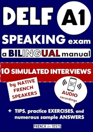 Amazon.com: DELF A1 SPEAKING EXAM: A Bilingual Manual | 10 Simulated ...