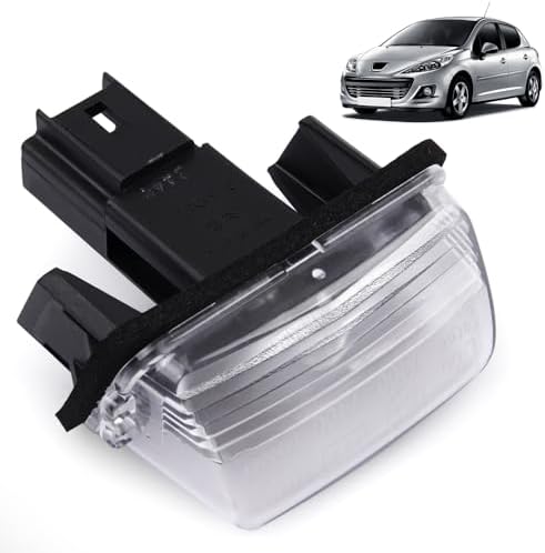 Akozon Number Plate Lights, 12V 6500K Waterproof LED License Plate Lamp ...