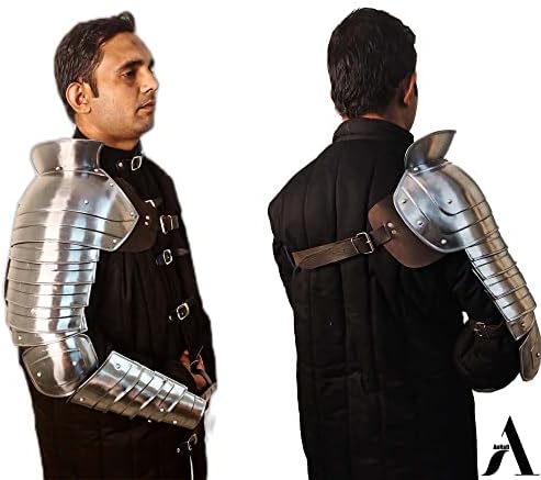 Amazon.com: AnNafi® Medieval Single Pauldron Spartacus Cosplay Metal ...