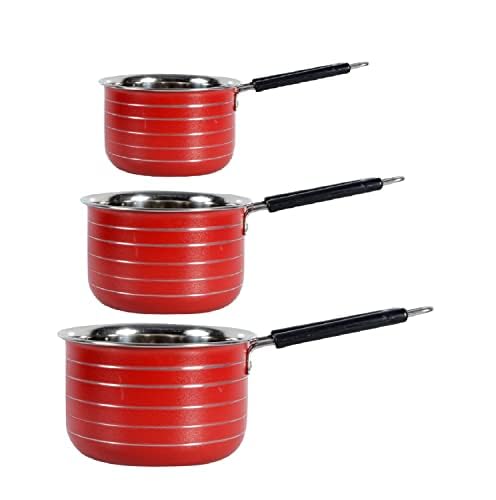Buy REDIFIC Stainless Steel Powder Coated Color Sauce Pan Tea Pan Milk ...