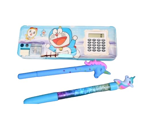 Penwiper Plastic Doraemon Cartoon Print Multipurpose Pencil Case ...