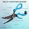 Amazon.com: FLISSA 10" Fishing Scissors, Stainless Steel Detachable ...