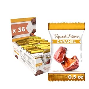 Amazon.com : Russell Stover Milk Chocolate Caramels - 0.5 oz (Pack of 36) : Grocery & Gourmet Food