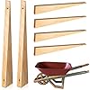 Amazon.com: Kigley 4 Pcs Wheelbarrow Wedge Wood Wedges Wheelbarrow ...
