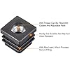 Amazon.com: Uxcell 4Pcs M8 Threaded Square Tube Inserts - Black Plastic ...