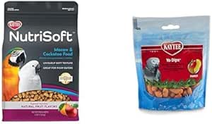 Amazon.com : Kaytee Nutri Soft Pet Macaw & Cockatoo Bird Food, 3 lb Yo Dips Mango Flavored ...