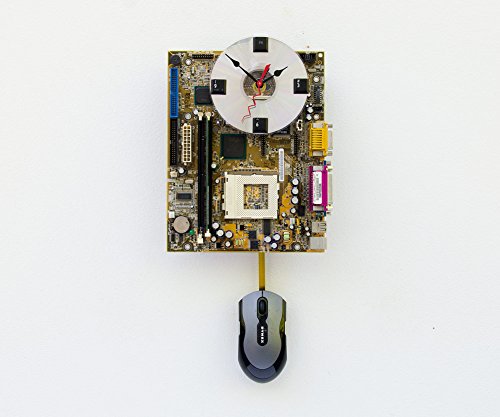 Amazon.com: Recycled Computer Motherboard Clock, computer parts clock ...