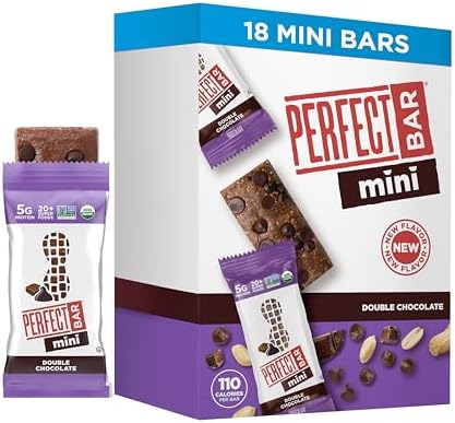 Amazon.com: Perfect Bar Mini Protein Bars, Double Chocolate, Gluten ...