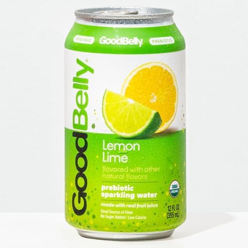Amazon.com: GoodBelly Organic Prebiotic Sparkling Water | Mango ...