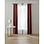 Amazon.com: SunClipse Maroon Embroidered Lattice Sheer and Twill Weave ...