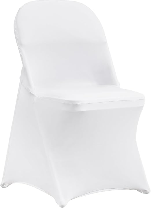 Amazon.com: VEVOR Stretch Spandex Folding Chair Covers, Universal ...
