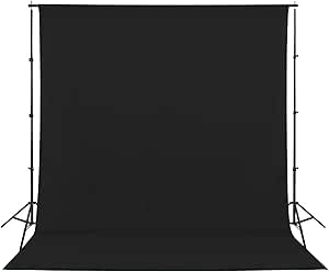 Amazon.com : Sugargirl Black Backdrop Background for Photography ...
