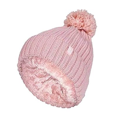 Amazon.co.uk: pink bobble hat