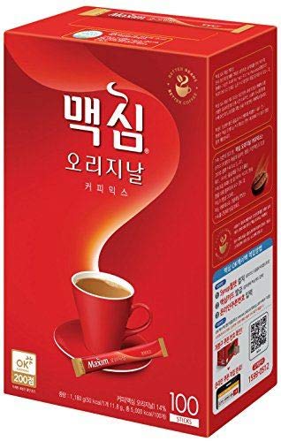 Amazon.com : [Maxim] Original Coffee Mix/맥심 오리지날 커피믹스 (12g100pks ...