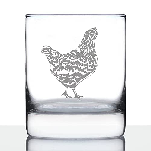 Amazon.com: Hen Rocks Glass - Chicken Themed Gifts and Decor for Women ...