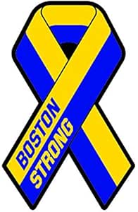 Amazon.com: Boston Strong Ribbon Sticker Decal Self Adhesive Mass ...