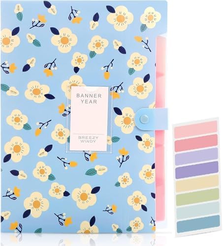 Corslet Expanding Floral File Folder Organizer with 6 Pockets, A4 ...