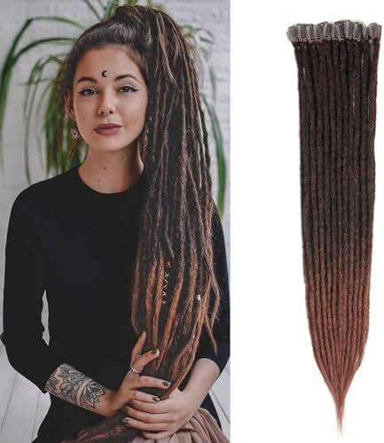 Amazon.com : Kyriena Single Clip in Dreads, 6PCS Synthetic Clip In ...