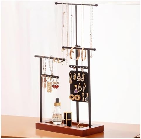 Amazon.com: lengnoyp Premium Jewelry Stand, 4-Tier Storage Necklace ...