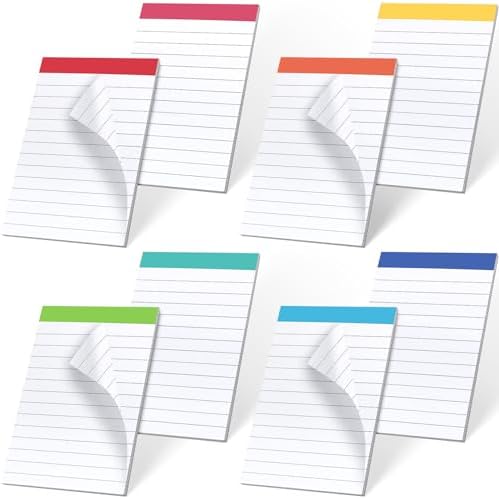 Amazon.com : Jetec 8 Pcs Double Sided Paper Notepad Lined Pads 5 x 8 ...