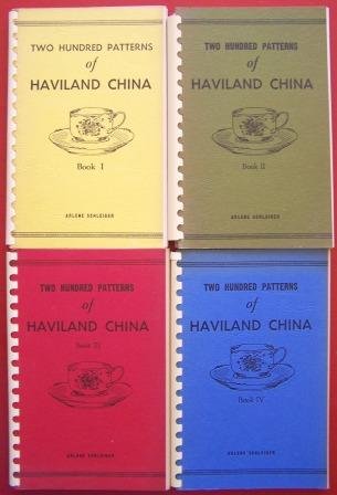 Two Hundred Patterns of Haviland China Book I, II, III, and IV Set of 4 ...