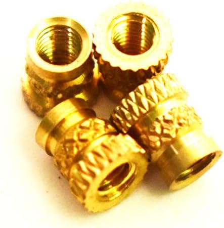 [ J&J Products ] M3 Brass Insert 100pcs, 5 mm OD, 5.7 mm Length, Female ...