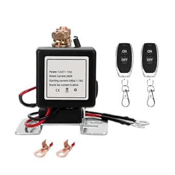 500A Remote Control Relay Isolator Disconnect Switch 12V Cut Off ...