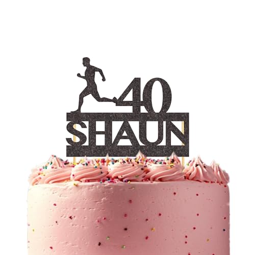 Customisable Running Man Cake Topper - Elegant, Personalised Decoration ...