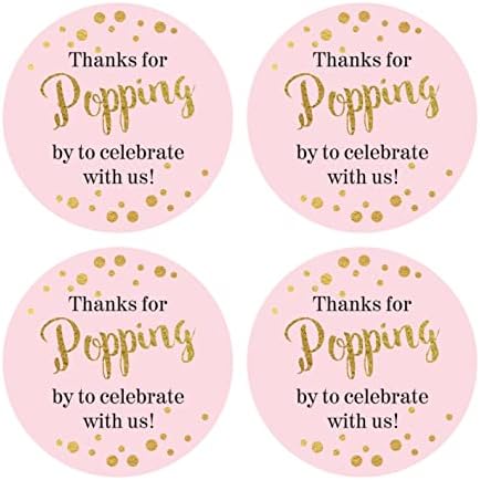 Amazon.com: 1.9 Inch Thanks for Popping by Wedding Stickers Set of 60 ...