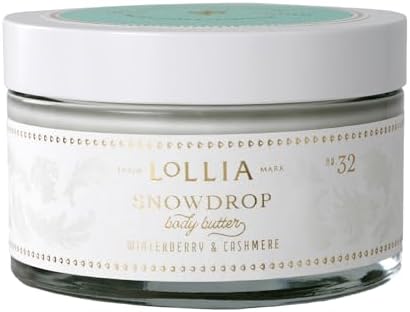 Amazon.com : LOLLIA Snowdrop Whipped Body Butter, 5.7 oz, 155 g ...