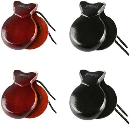 Amazon.com: Fuyamp 24 Pcs Castanets Wooden Musical Instrument Finger ...