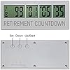 Amazon.com: Retirement Countdown Clock, Up to 999 Day Countdown Timer ...