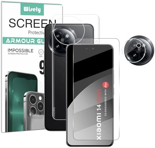 Wisely 3in1 Camera Lens Nano Glass + Anti Scratch Front & Back Guard Screen Protector for Xiaomi ...