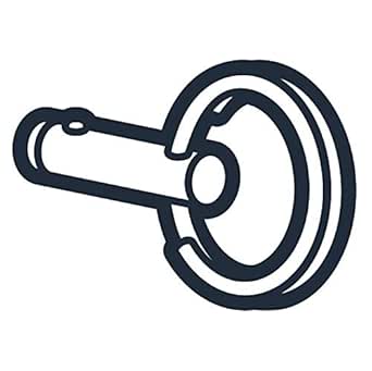 Loop-Grip Quick-Release Pin, 3/8" Diameter, 1-1/2" Usable Length ...